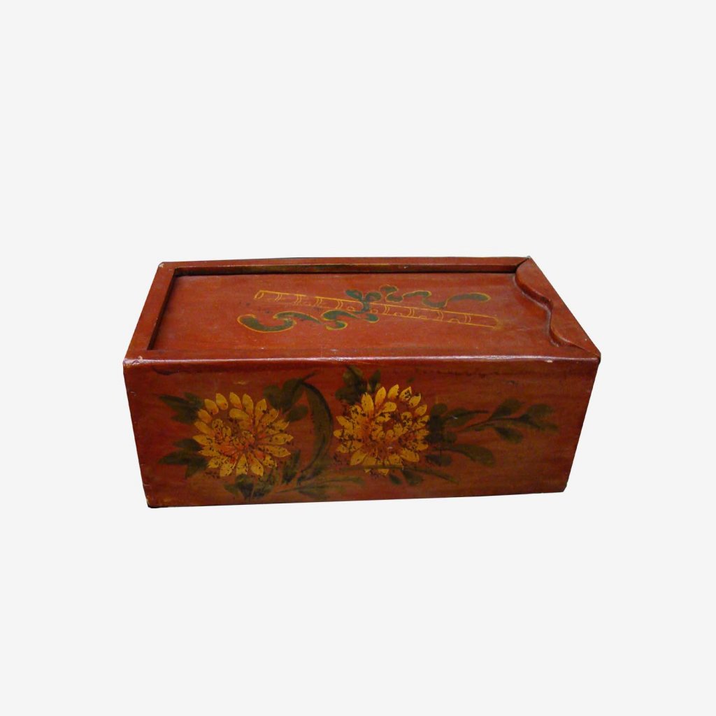 Traditional Chinese Box With Hand Painting - Mecasso Furniture Store